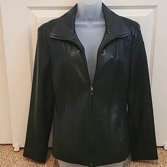 Avanti | Jackets & Coats | Avanti New York Black Leather Jacket | Poshmark